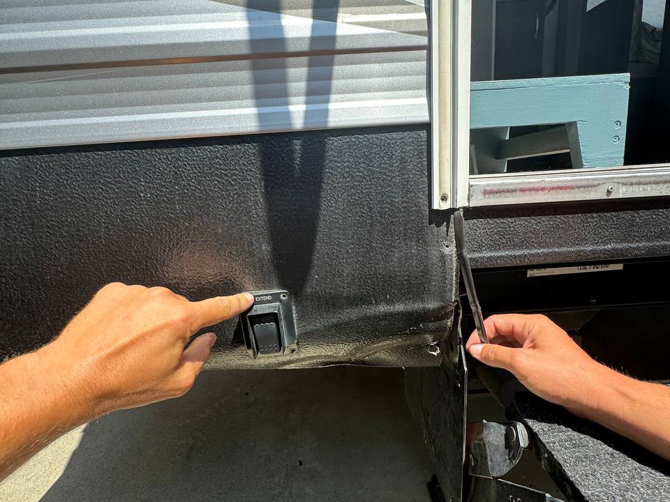 Bottom Aluminium Side Panel Repair - RV Repair by Custom way in California