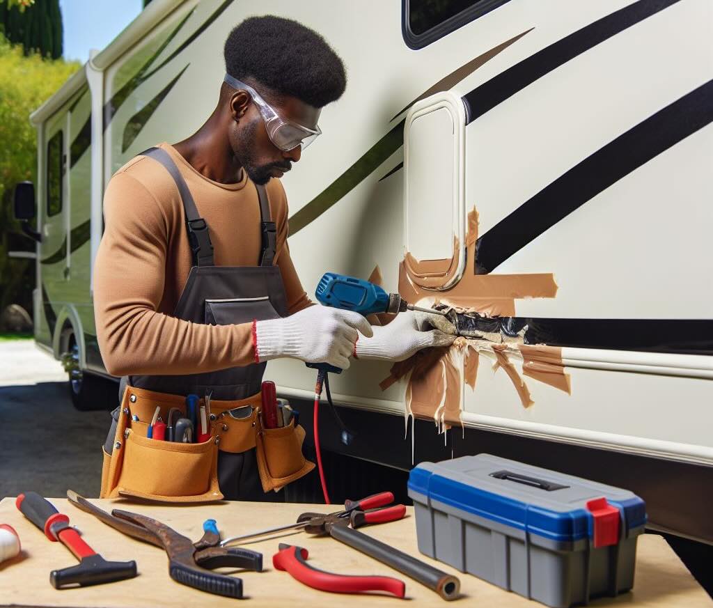 How to fix delamination on an RV?