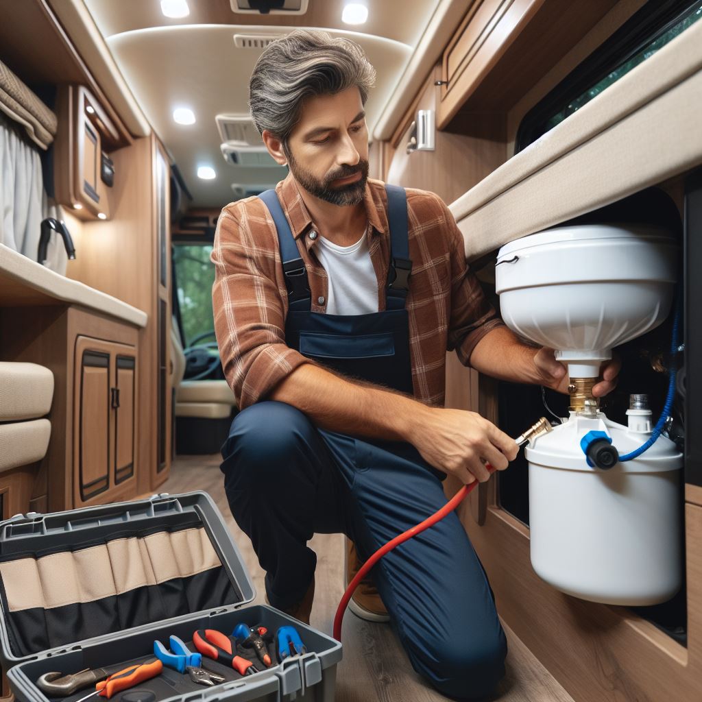 How to fix leak in rv water tank? - RV Repair by Custom way in California