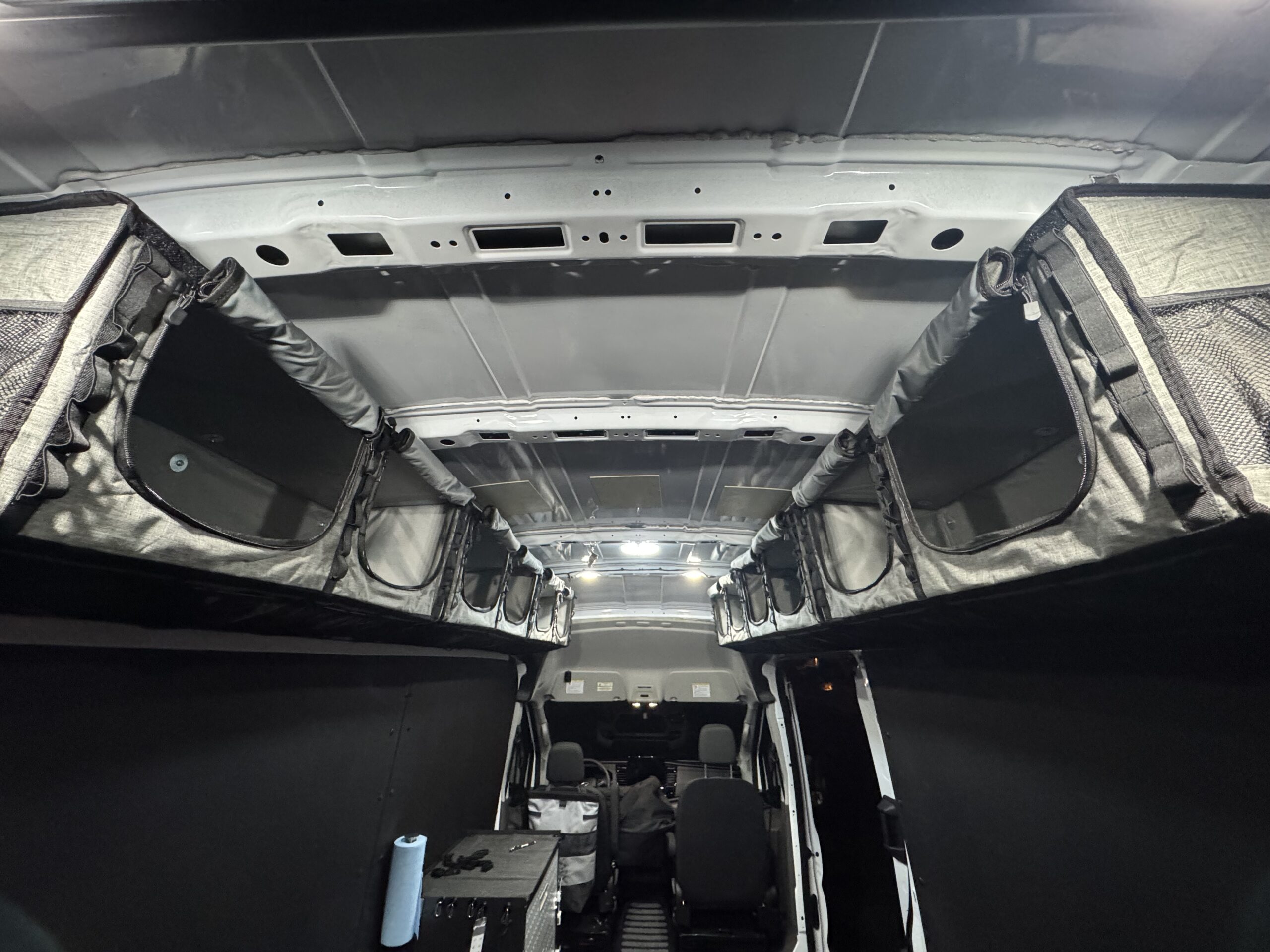 Upper Storage Installation in Ford Transit - RV Repair by Custom way in ...
