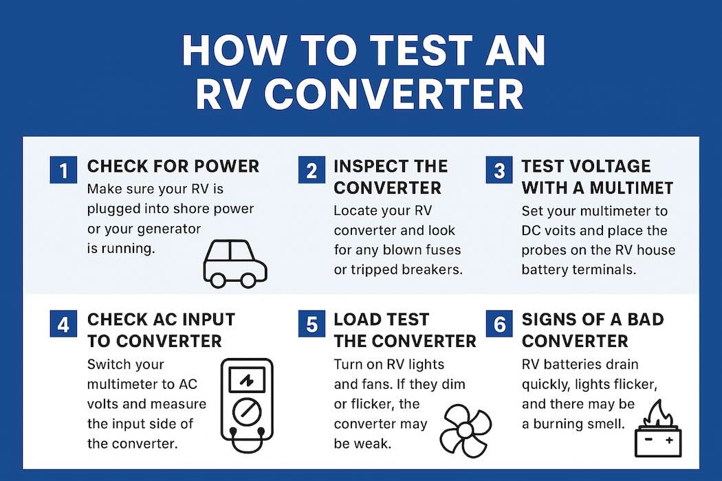 How to test rv converter? - RV Repair by Custom way in California